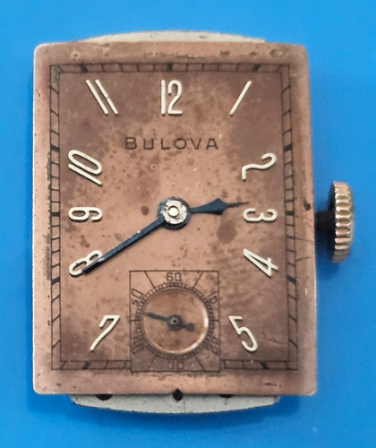 Vintage BULOVA 7AK 21J Men's Watch Movement (BALANCE RUNS WHEN ROTATED ...