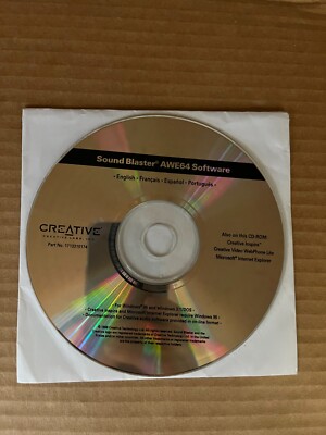 Creative Sound Blaster AWE64 Software CD-ROM (Creative Inspire, MS ...