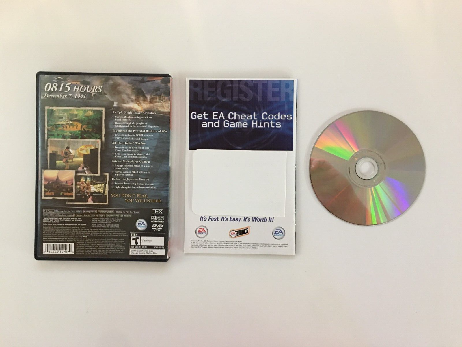 Medal Of Honor Rising Sun [Greatest Hits] PS2 (PlayStation 2, 2003) CIB ...