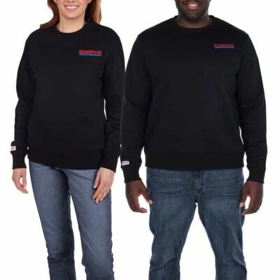 Costco Logo Crewneck UNISEX Black Kirkland Signature sweater(1 UNISEX ...