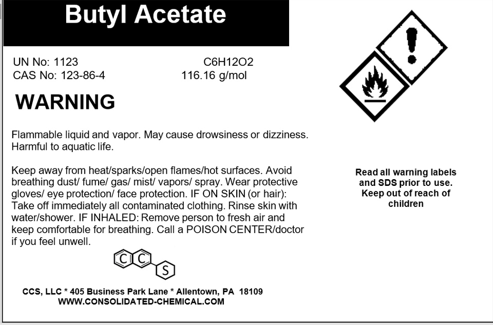 Normal Butyl Acetate (N-Butyl Acetate) High Purity Solvent 100ml | eBay