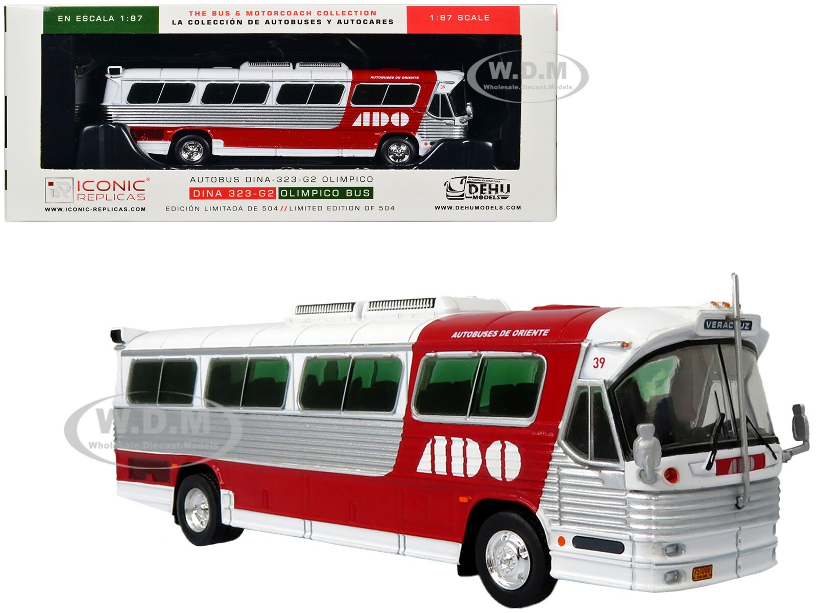 DINA 323-G2 OLIMPICO BUS "AUTOBUSES DE ORIENTE" 1/87 BY ICONIC REPLICAS ...
