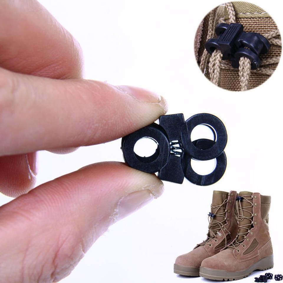 10pcs Portable Buckles Non-slip Mini EDC Paracord Buckle Clamp Outdoor ...
