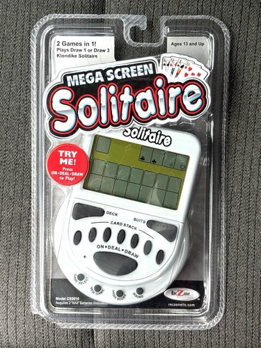 Big Mega Screen Solitaire Electronic Game CS3010 New Sealed *DAMAGED BOX* | eBay
