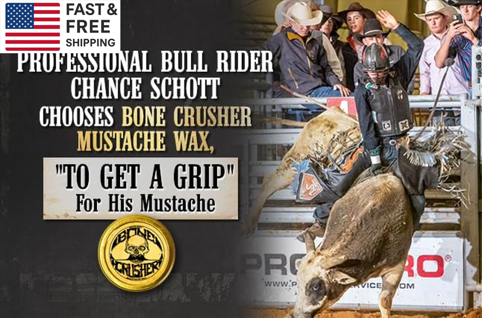 Mustache Wax Extra Strong Hold | 1Oz Bone Crusher Moustache & Beard Wax ...