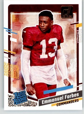 Emmanuel Forbes 2023 Donruss Rated Rookie Portrait 44 Washington ...