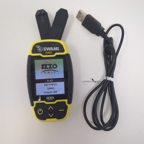 IZZO Swami 5000 Yellow Water Resistant Handheld Golf GPS Color Display ...