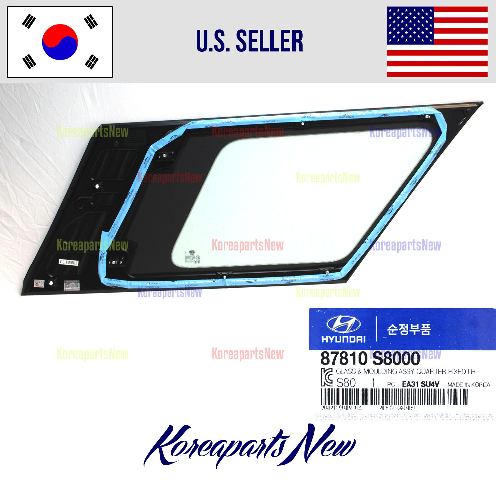REAR Quarter Panel Window GLASS Left DRIVER ⭐OEM⭐ Hyundai Palisade 2020 ...