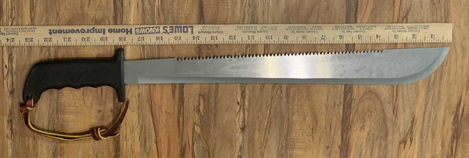 New Gordon 18 inch Serrated Machete Knife w/ Nylon Sheath Survival Tool ...