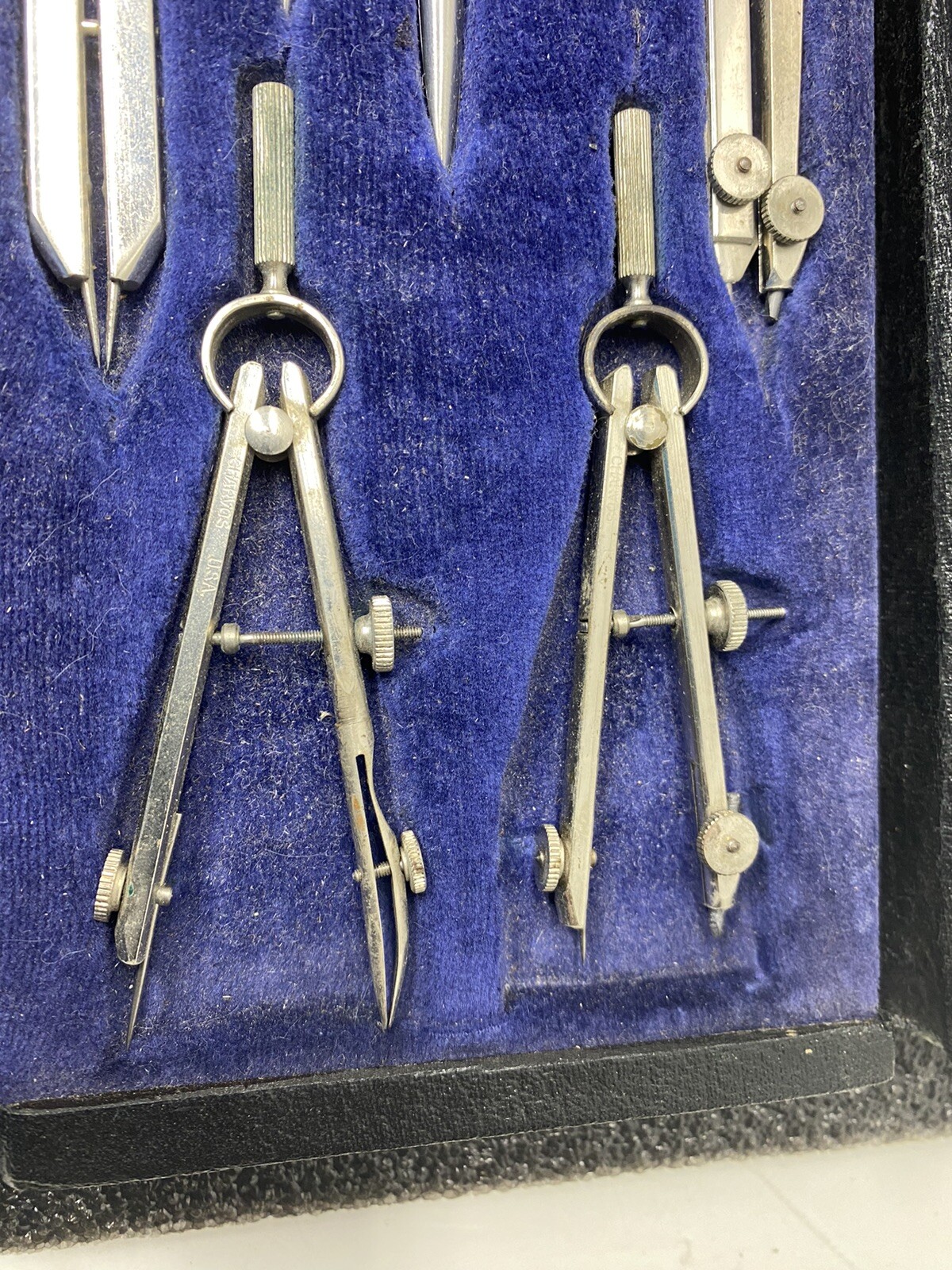 Vintage Set of Charvos Drafting Tools in Original Case, Made in the USA ...