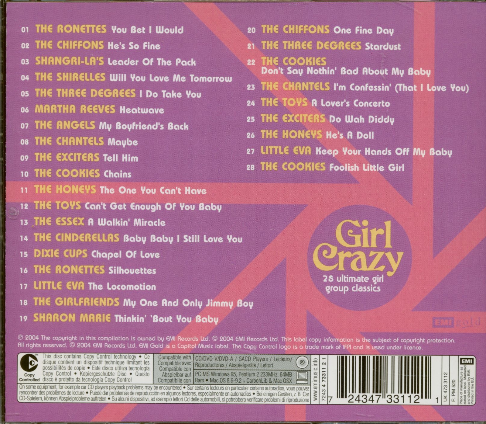 Various - Girl Crazy - 28 Ultimate Girl Group Classics (CD) - Beat 60s ...