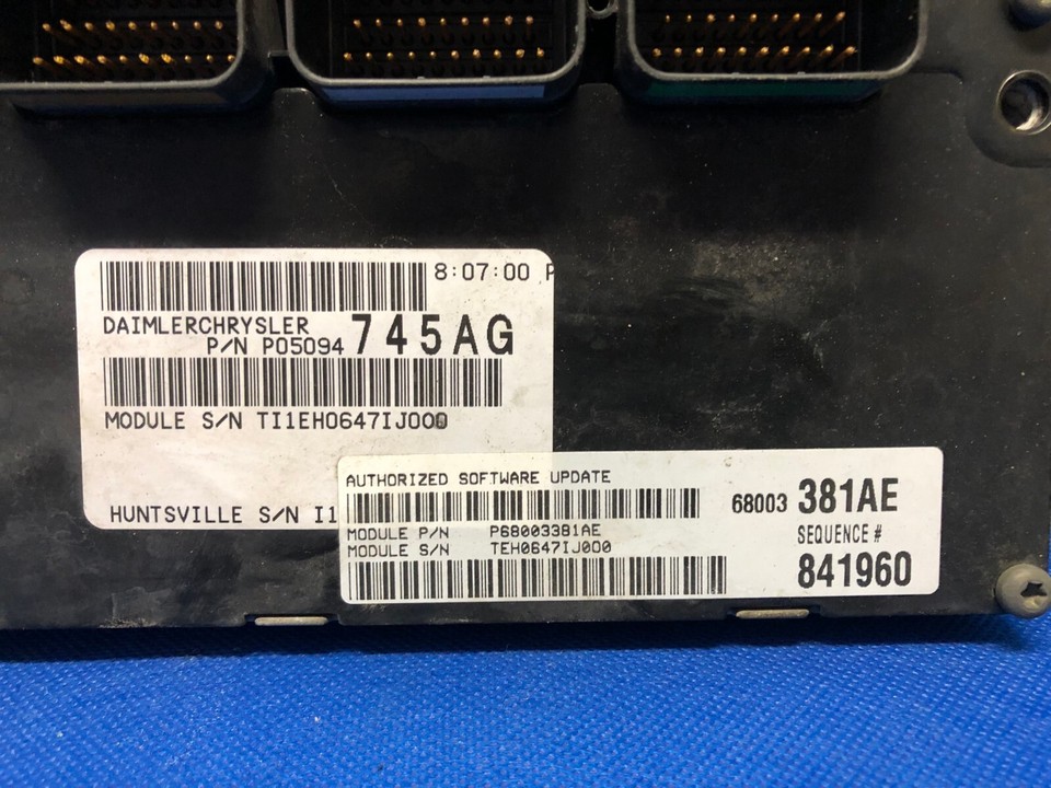 PROGRAMMABLE PLUG & PLAY 07 CHRYSLER PACIFICA 3.8 ECM ECU PCM MODULE ...