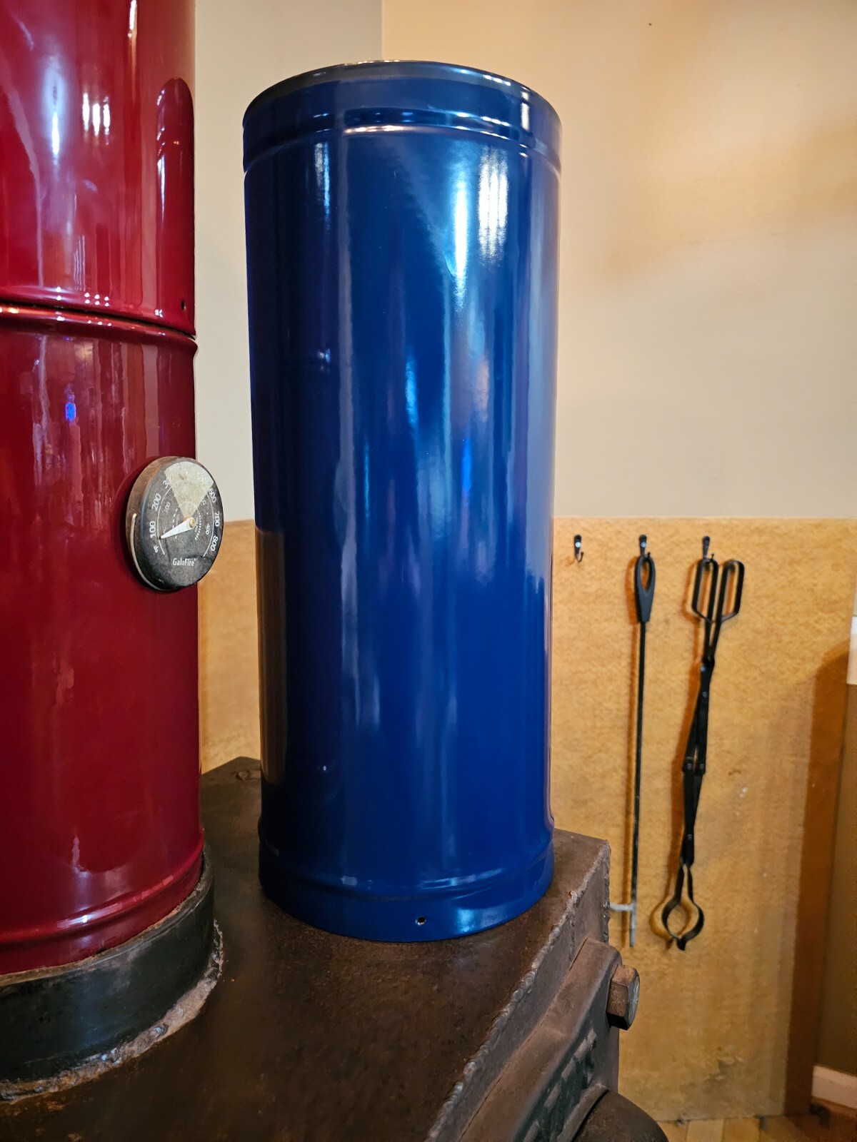 Vermont Castings 8" x 19" SLIP PIPE Blue Enamel Stovepipe #3833 | eBay