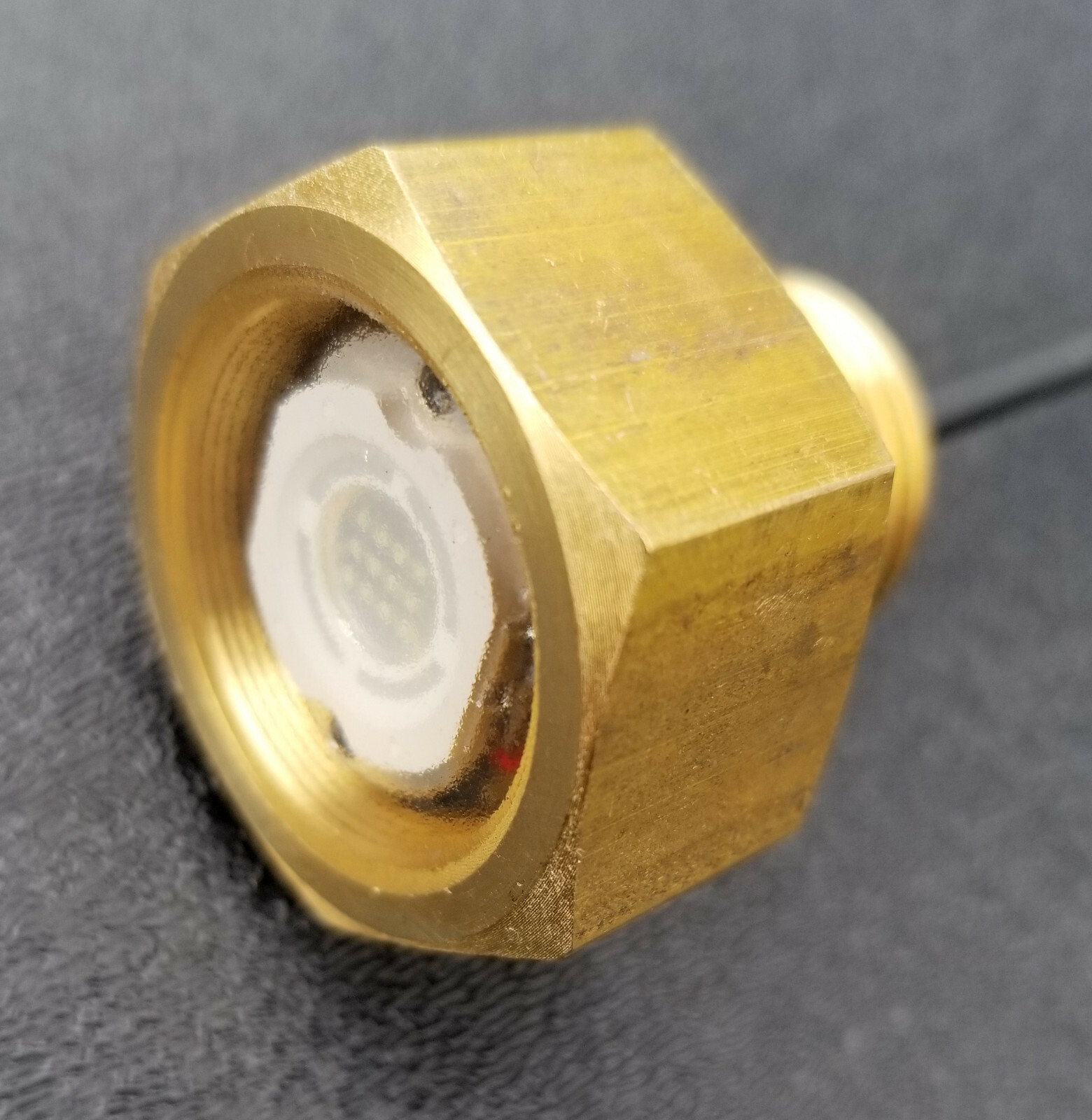 "RGB Color Changing LED Boat Drain Plug Light 1200 Lumens 1/2"" NPT ...