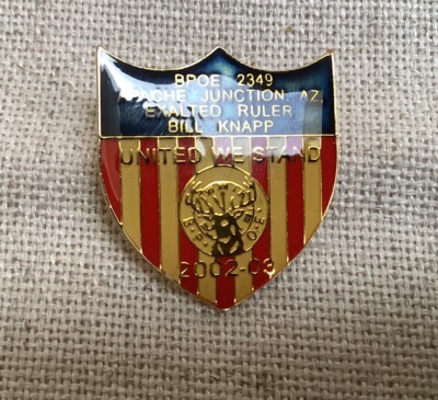 BPOE Elks Lodge 2349 Apache Junction Arizona United We Stand Lapel Pin ...
