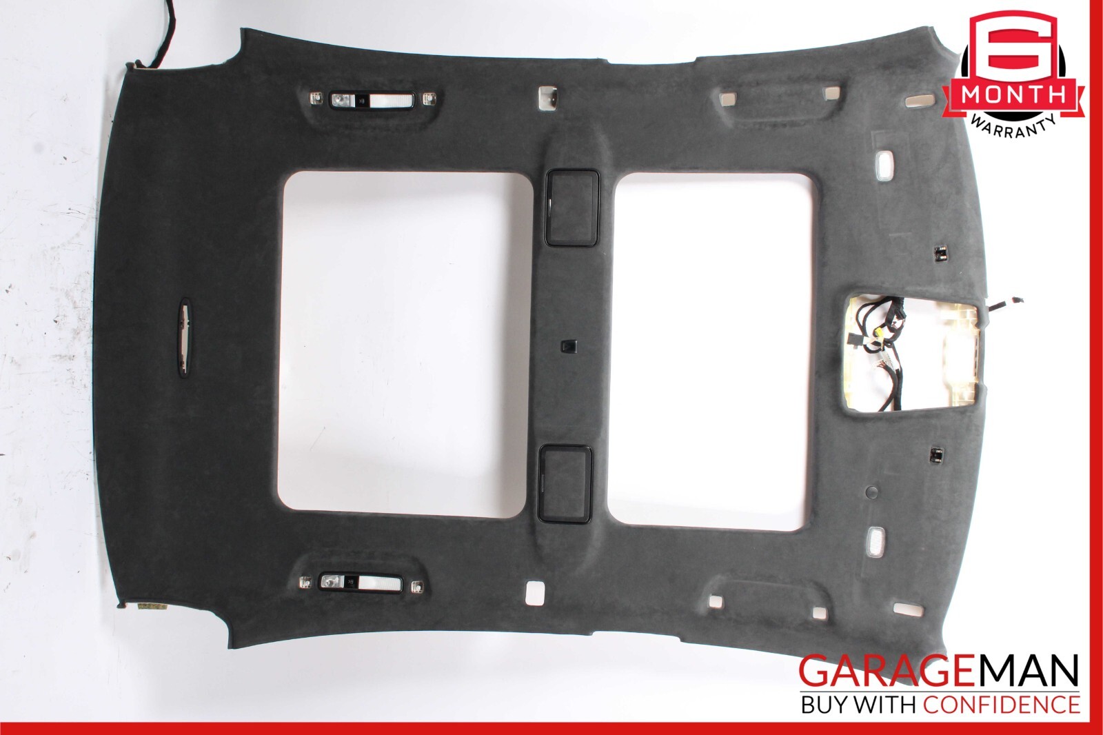 10-13 Mercedes W221 S550 Panoramic Roof Ceiling Headliner Black Suede ...