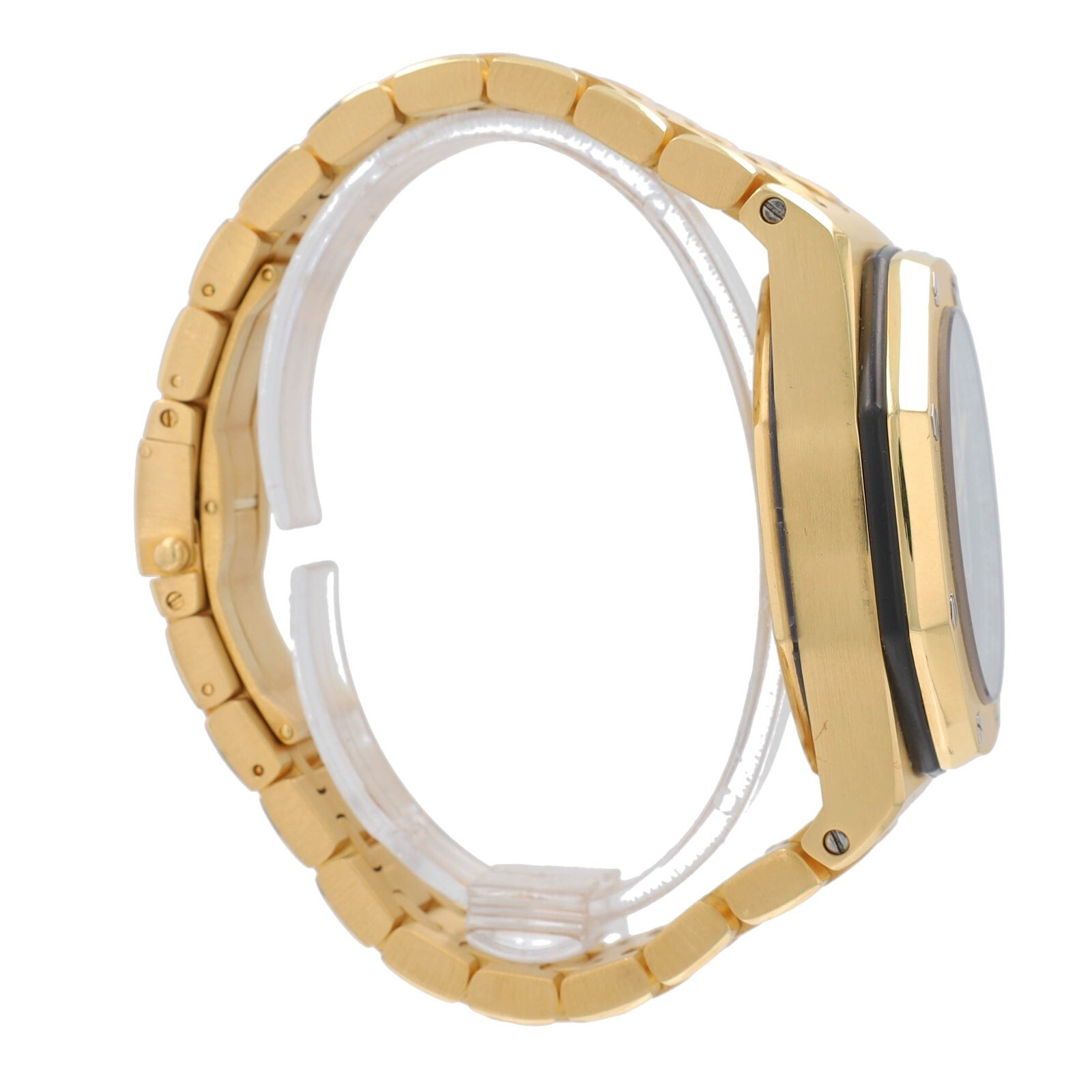 Audemars Piguet Mens Watch "Brick" Solid 18K Yellow Gold Black 41mm ...