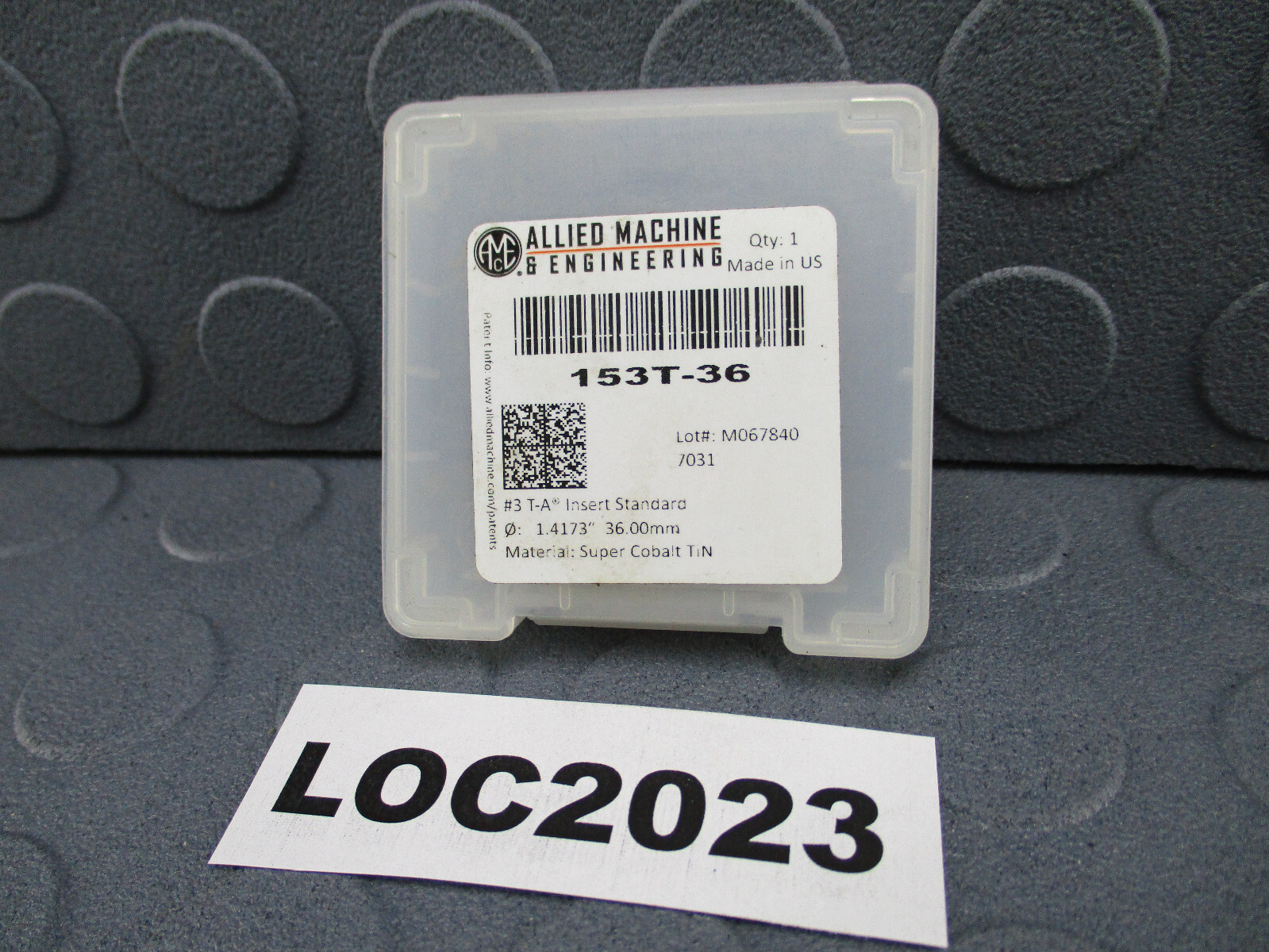 AMEC ALLIED MACHINE (36MM 1.4173IN.) 153T-36 SPADE DRILL INSERT COBALT ...