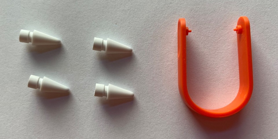 Logitech Crayon Parts: Tip, Tip Cover, Cap, Power Button Orange Gray ...