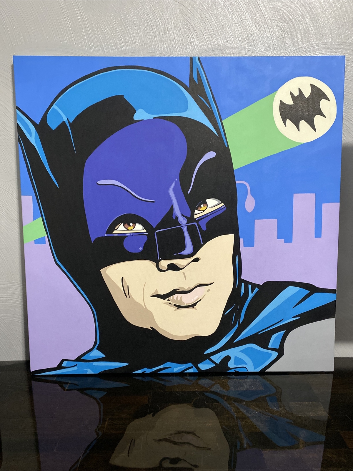 Adam West Batman Hand painted Acrylic On Canvas 24x24 | eBay