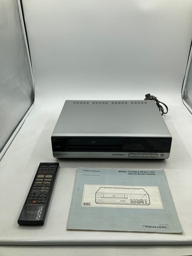 Realistic Model-70 Cable-Ready VCR With On-Screen Display & Remote ...