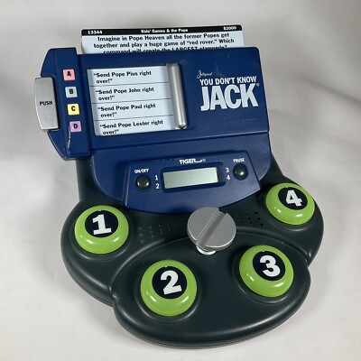 Tiger Electronics Jellyvision You Don't Know Jack Talking Tabletop Game ...