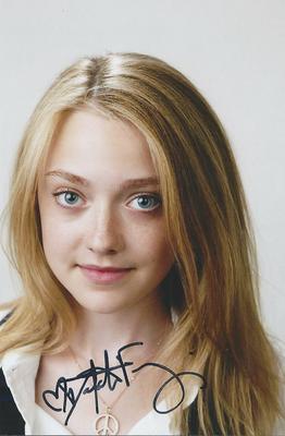 Dakota Fanning signed I Am Sam Twilight Man on Fire Actor RARE COA LOOK ...