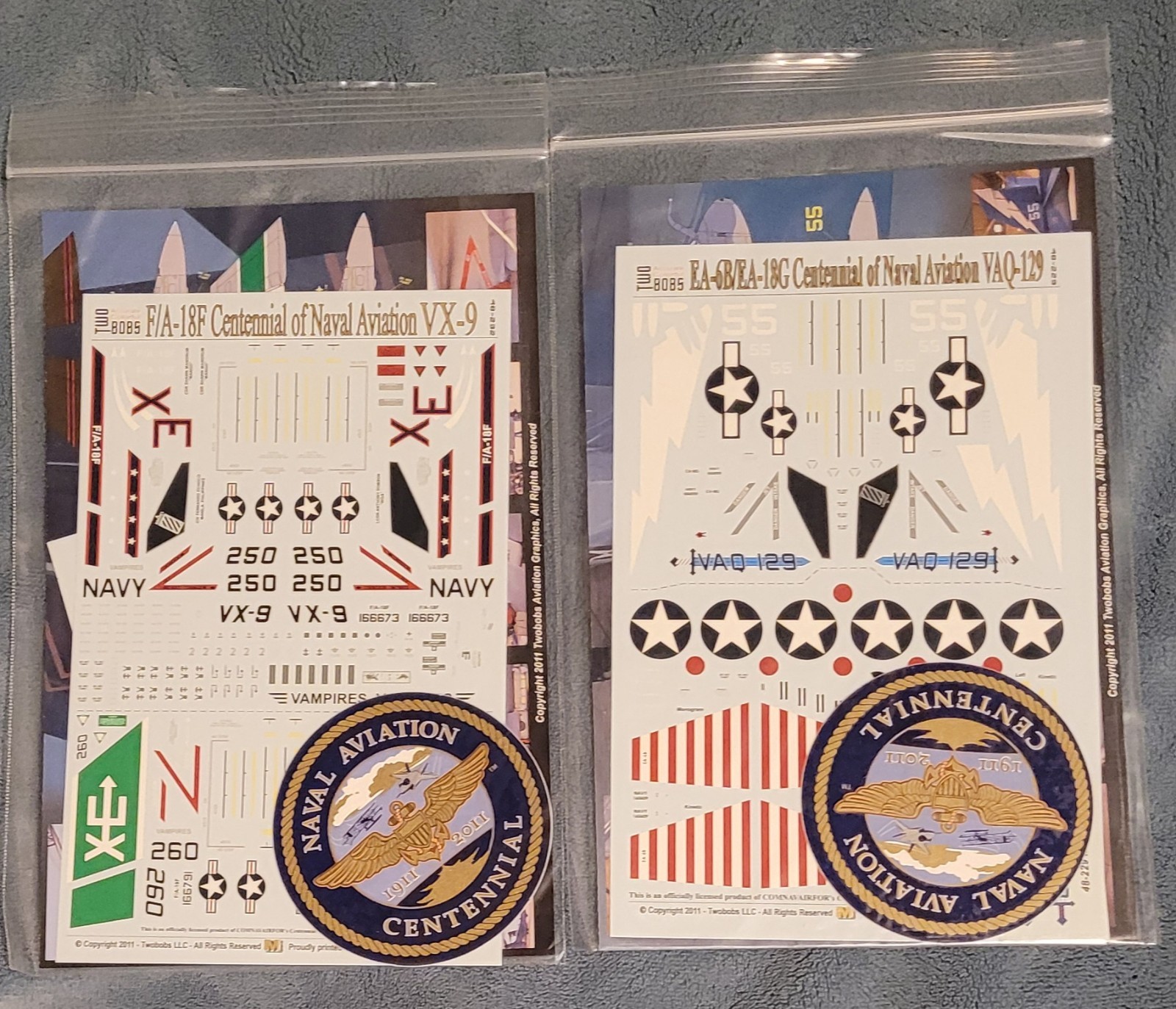 1/48 Two Bobs Centennial of Naval Aviation (48-229) & (48-232) EA-6B EA-18G | eBay