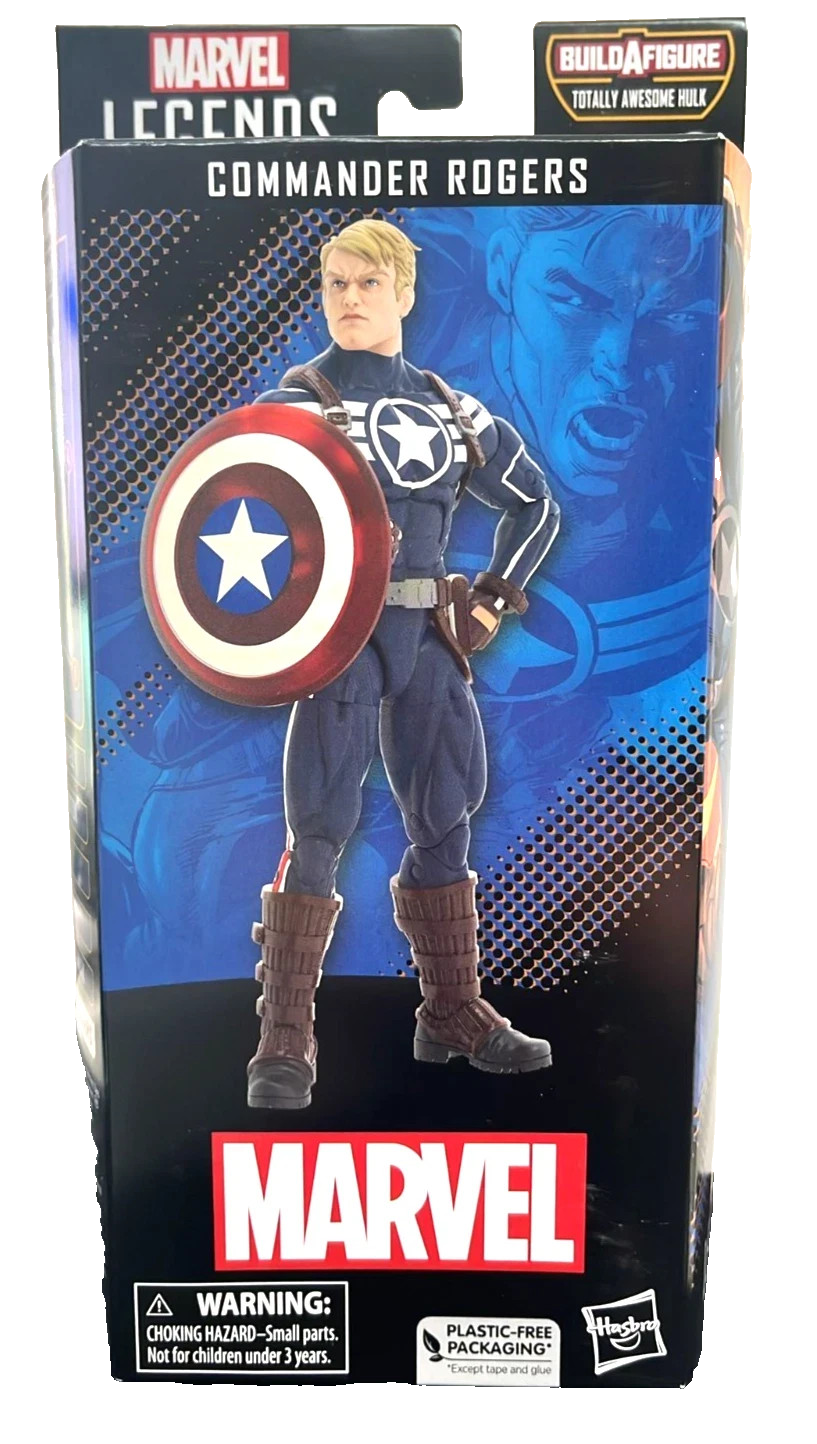 Marvel Legends Series Marvel Comics Commander Rogers Action Figures (6 ...