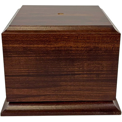 Display Base Pedestal Cherry Finish Square Stand Blank for Trophies ...