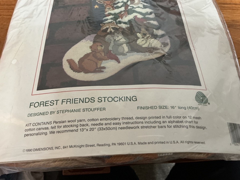 Forest Friends #19004 Sunset Dimensions 1990 Needlepoint Kit Sealed | eBay