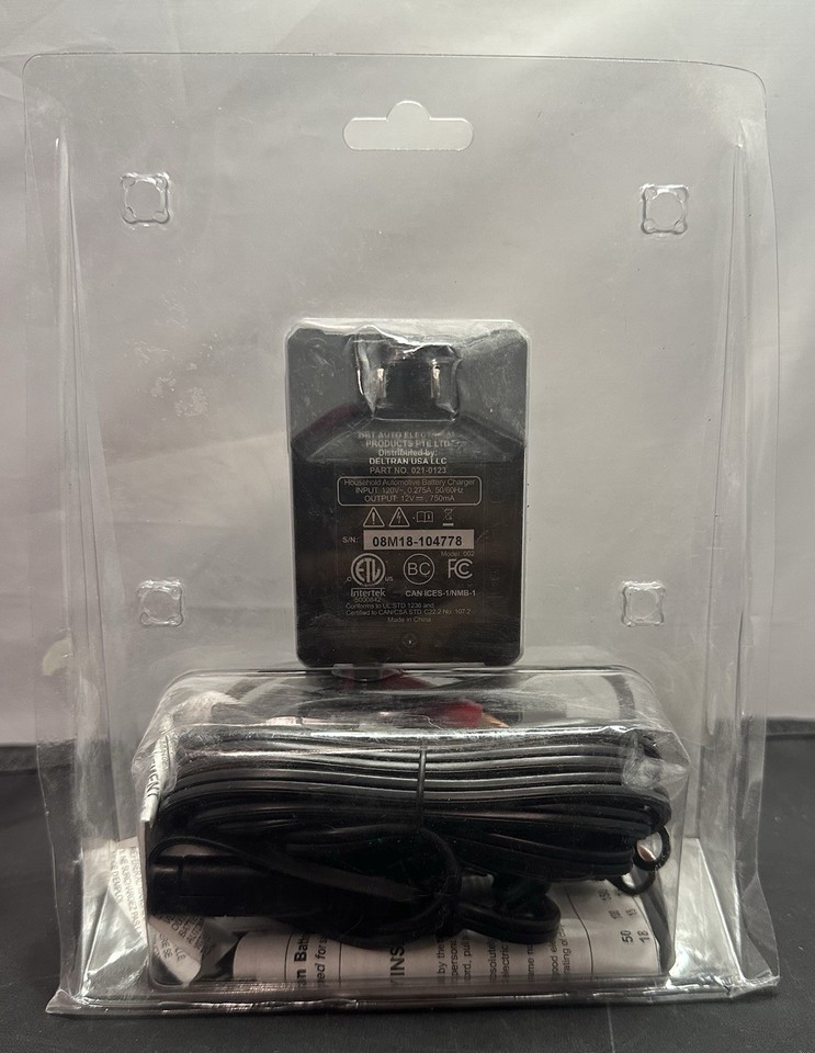 Battery Charger 12 Volt 750mA Jr Junior Battery Maintainer Motorcycle ...