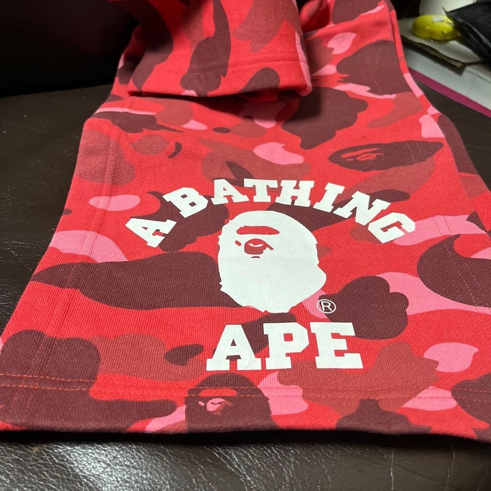 A Bathing Ape College Logo Monkey Camouflage Muffler | eBay