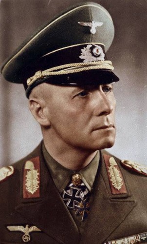 COLOR 8 x 10 WWII Photo German Field Marshal Erwin Rommel Portrait WW2 ...