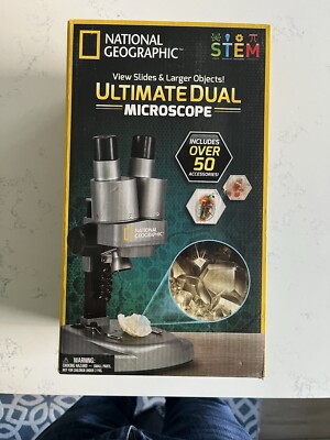 NATIONAL GEOGRAPHIC Ultimate Dual Microscope 50+ Accessories & Mega ...