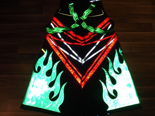 Heatwave phat pants rave gear reflective dance wear hardstyle reflector ...