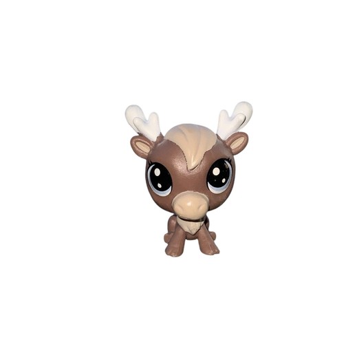 LPS Tiny Mini Baby Dina Caribooney Moose Elk #160 Light Blue Eyes ...