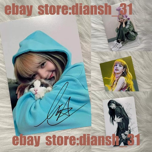 BLACKPINK LISA Limited Autographed Hand Signed Photo 4*6 RARE ...