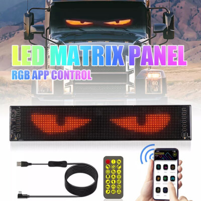 Programmable LED RGB Car Sign,Bluetooth LED Panel APP Control LED Car ...