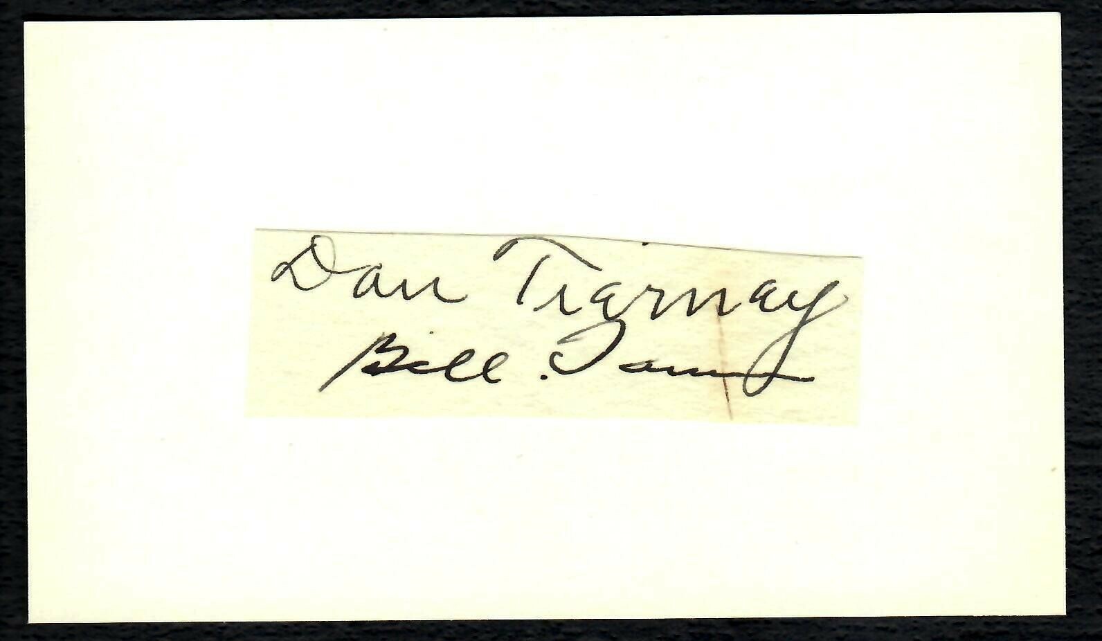 Dan Tierney & Bill Tamm 1915 minor league baseball autographs | eBay