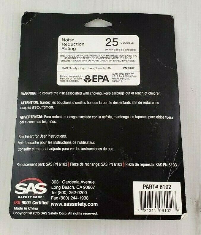SAS Banded Ear Caps Noise Reduction Rests Around Neck when not in use ...