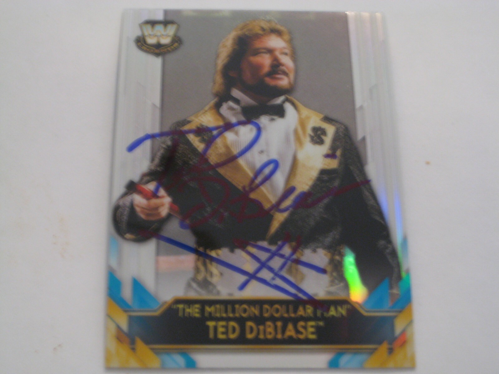 WWF LEGENDS TED DIBIASE "THE MILLION DOLLAR MAN" AUTOGRAPHED SIGNED ...