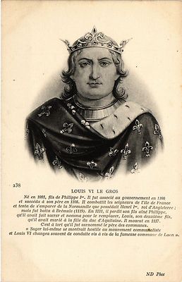 CPA Louis VI Le Gros Royalty Nobelty (314253) | eBay