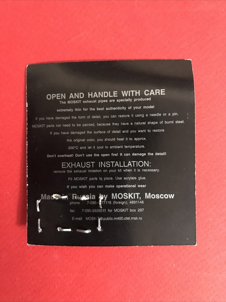 1:48 Moskit Russia Metal Blast Tubes, Soviet 12.7mm UB Machine Guns ...