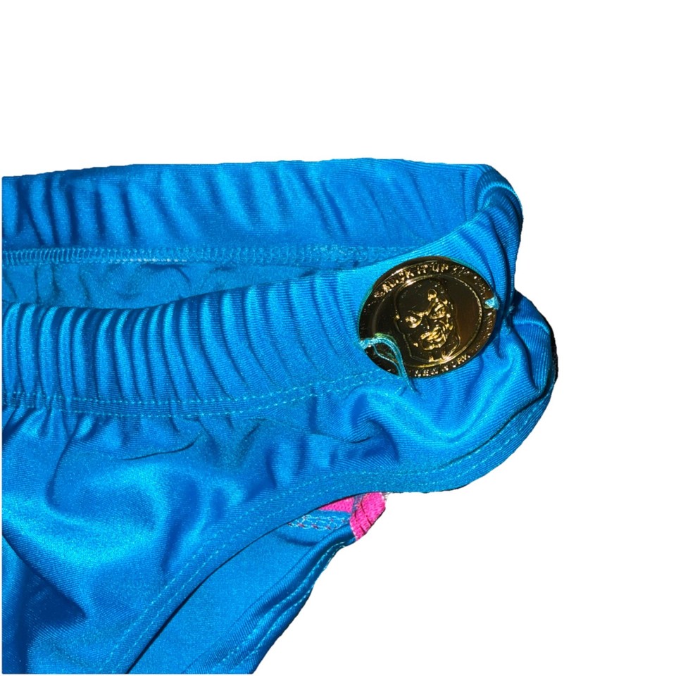 💗 Slick it Up Speedo Men's Swimwear Size L large blue and pink | eBay