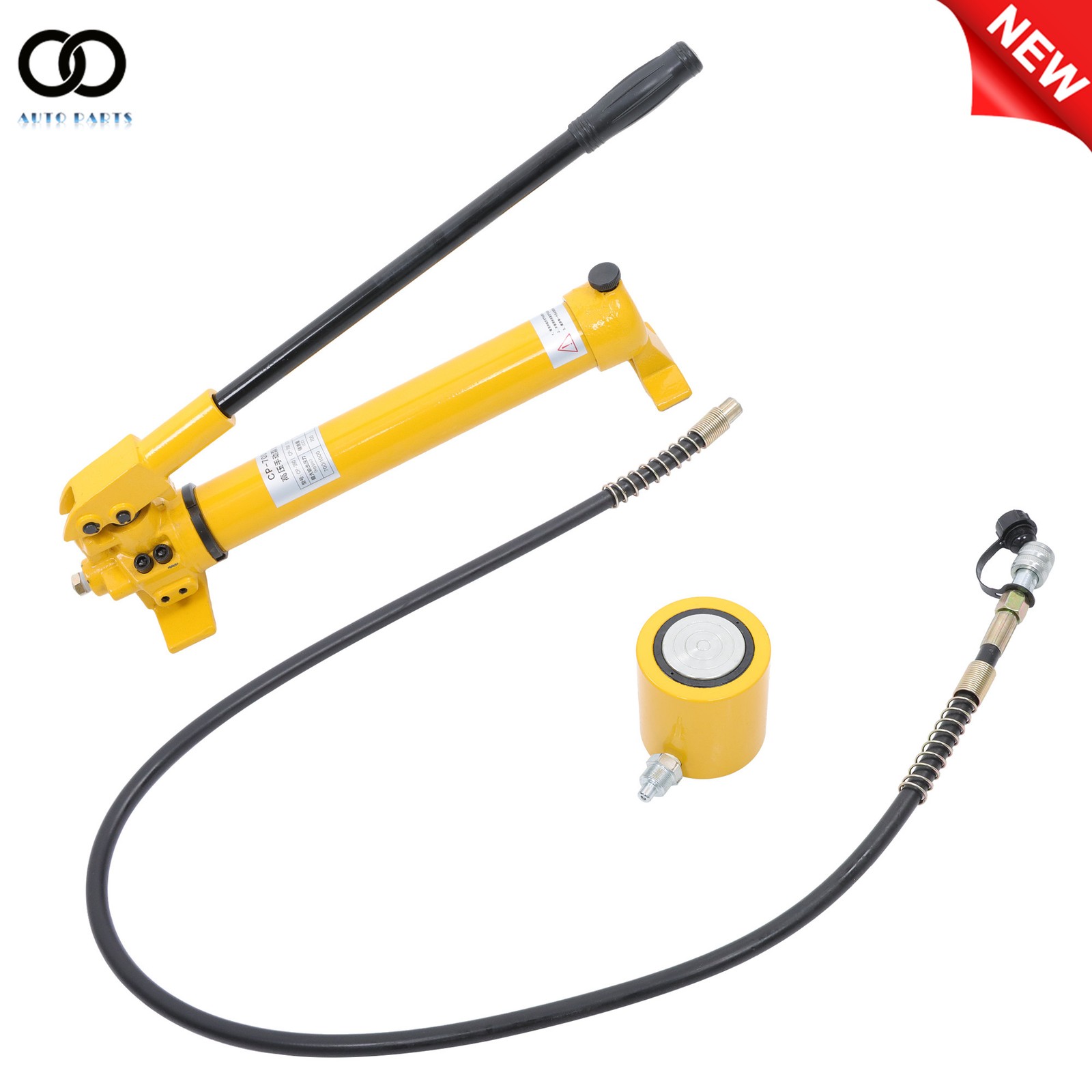 30 Ton Hydraulic Jack+Hand Pump,Air Pump Lift Portable Power Ram Repair ...