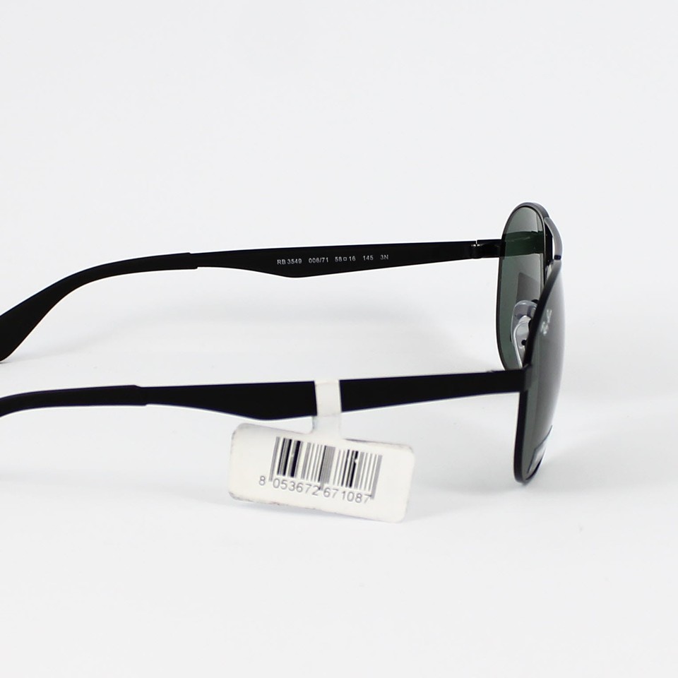 Ray-Ban Unisex Sunglasses RB3549 Aviator Wire Frame, Matte Black ...
