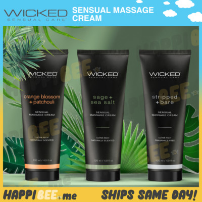Wicked Sensual Massage Cream🍯Couples Foreplay Hydrating Shea Butter ...