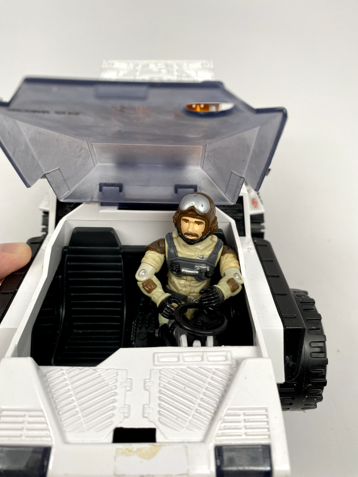 Vintage 1985 G.I. Joe Snow Cat Vehicle EB-884 w/ Driver Action Figure ...
