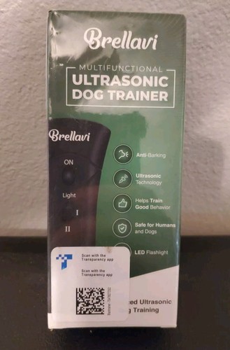 Brellavi Ultrasonic Dog Clicker Trainer Barking Control Flashlight New ...